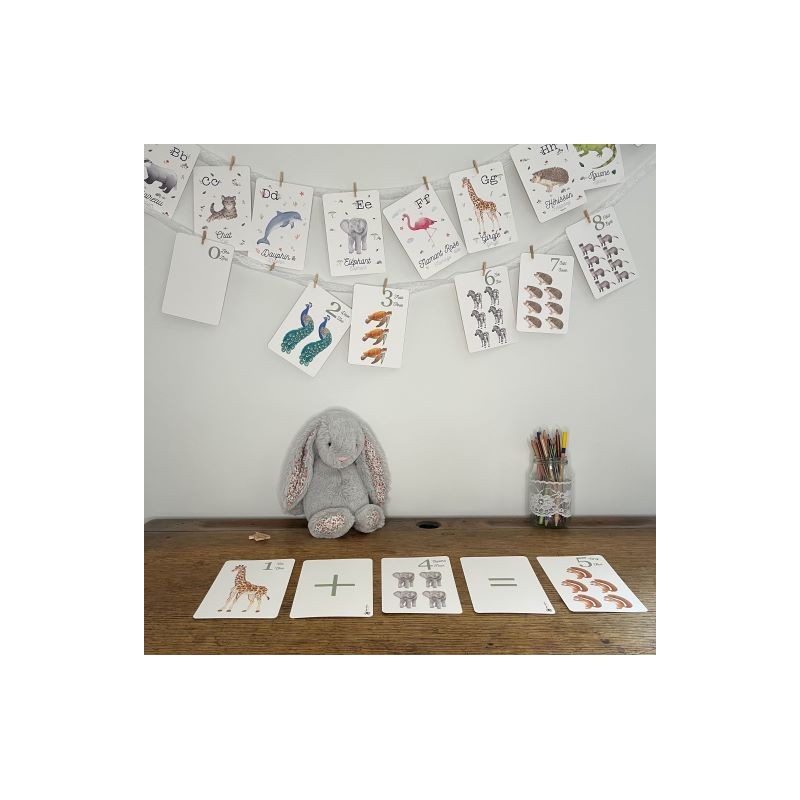 Cartes 123 des animaux-Apprendre les Chiffres et Compter en s'amusant