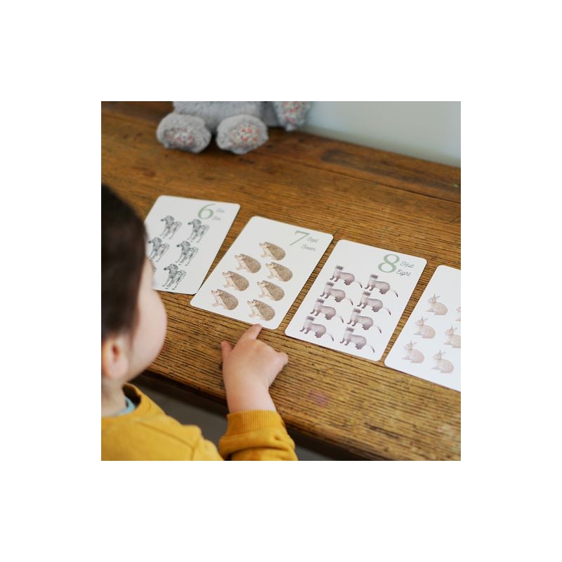 Cartes 123 des animaux-Apprendre les Chiffres et Compter en s'amusant